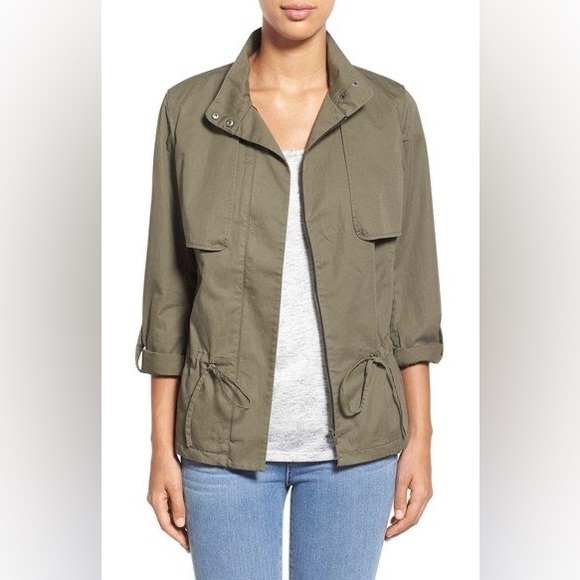 Caslon | Jackets & Coats | Caslon Roll Sleeve Utility Jacket | Poshmark